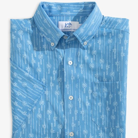 Southern Tide | Shirts | Nwt Southern Tide Mens Reel Em In Ss Fishing ...